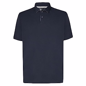 Oakley Mens Divisional Uv Ii Polo Shirt, Blackout, Large US