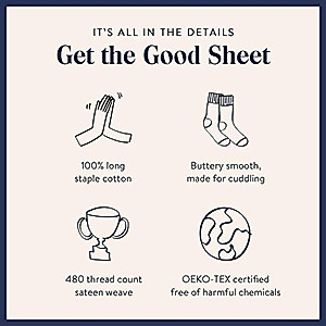 Brooklinen Luxury Sateen Duvet Cover - 100% Cotton, Full/Queen Size in Cream with Extra-Long Corner Ties and Button Closure| Best Luxury Sheets