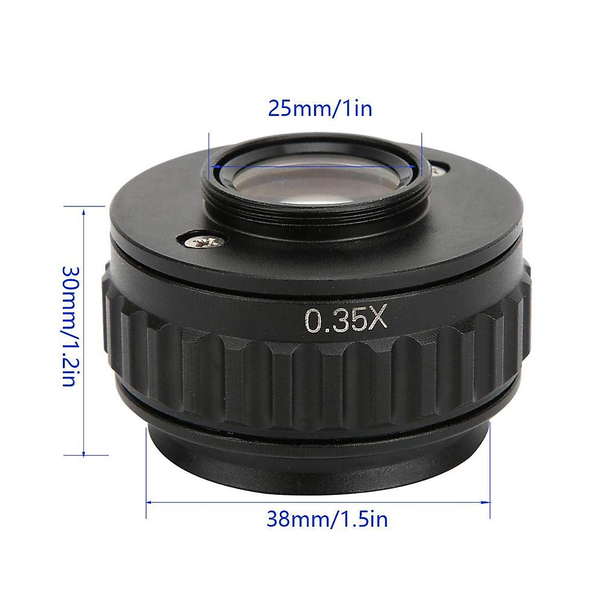 Microscope Adapter 0.35X Camera Eyepiece CTV Microscope Lens C Interface Adapters Microscope Accessory for Trinocular Stereo Microscope