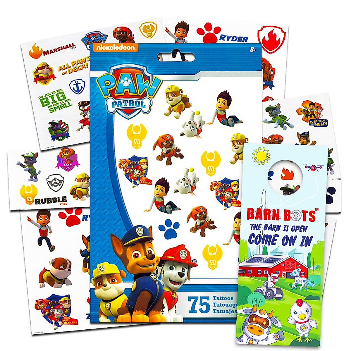 PAW Patrol Tattoos (75 Temporary Tattoos)