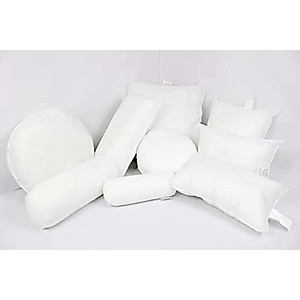 6 X 16 inches Bolsters Pillow Form Inserts for Shams White Hypoallergenic Pillow Insert Premium Made in USA