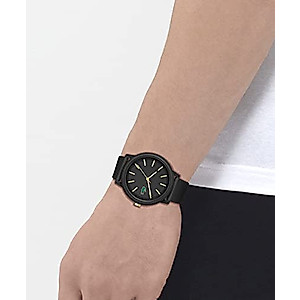 Lacoste 12.12 Men's TR90 Case Quartz Watch with Black Rubber Strap (Model: 2011233)