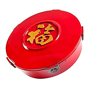 Yardwe Compartment Snack Serving Tray Appetizer Tray Serving Plates Dishes Tradional Chinese Wedding 2021 New Year Spring Festival Tableware