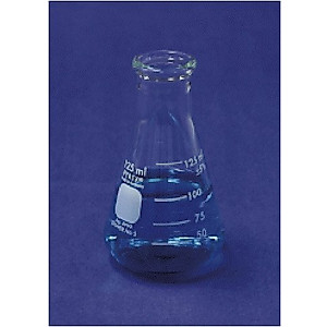 PYREX 125mL Narrow Mouth Erlenmeyer Flasks with Heavy Duty Rim, Ea