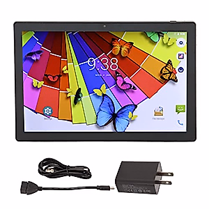 Gaming Tablet, Octa Core Type C Rechargeable 5G WiFi 10.1in Tablet for Home (US Plug)