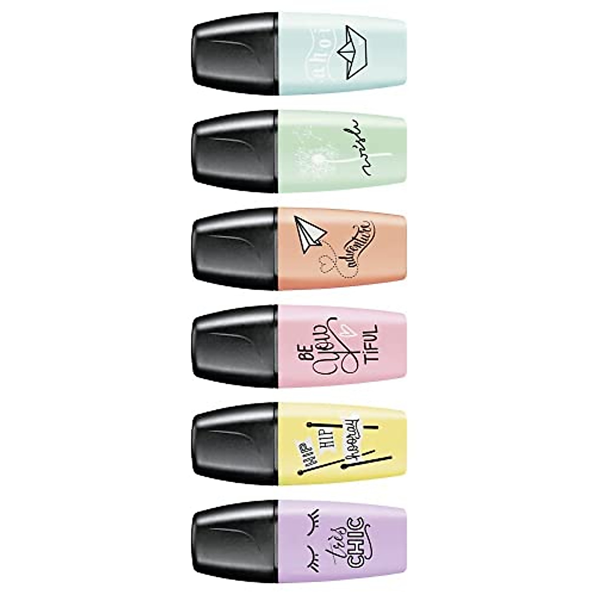 Highlighter - STABILO BOSS MINI Pastellove Wallet of 6 Assorted Colours