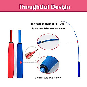 OODOSI Cat Toy Wand, Retractable Cat Feather Toys and Replacement Refills with Bells, Interactive Cat Toys for All Kind of Cat Kitten