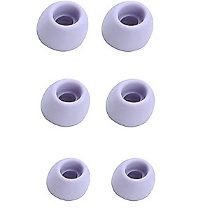 JNSA Silicone Eartips Replacement for Galaxy Buds Pro Earbuds , S/M/L 3 Size 3 Pairs ,Fit in The Case, Earbuds Ear Gels Ear Tips, Violet