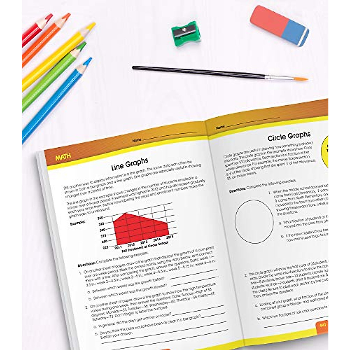 Carson Dellosa Comprehensive Curriculum of Basic Skills 6th Grade Workbooks All Subjects for Ages 11-12, Math, Reading Comprehension, Writing, Grammar, Fractions, Geometry, Grade 6 Workbooks (544 pgs)