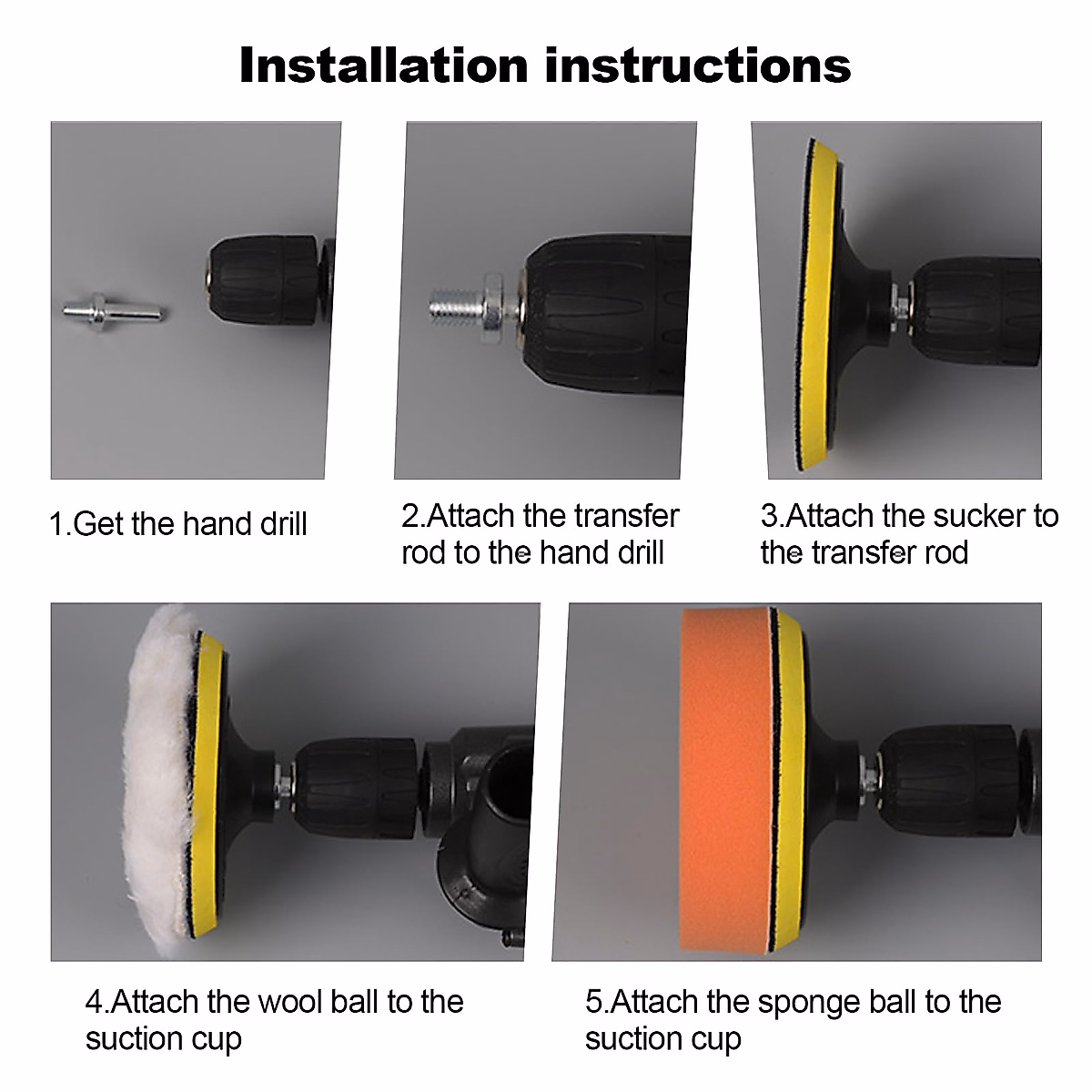 Harewu 22 Pcs Polishing Pads Kit,3 Inch Sponge Buffing Pads,Buffer for Car Detailing, Polishing Wheel for Drill,Car Buffer Polisher Kit Drill Buffing Kit for Car Polishing, Waxing, Sealing Glaze