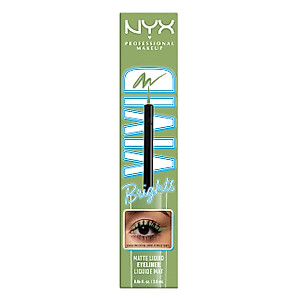 NYX PROFESSIONAL MAKEUP Vivid Brights Liquid Liner, Smear-Resistant Eyeliner with Precise Tip - Ghosted Green