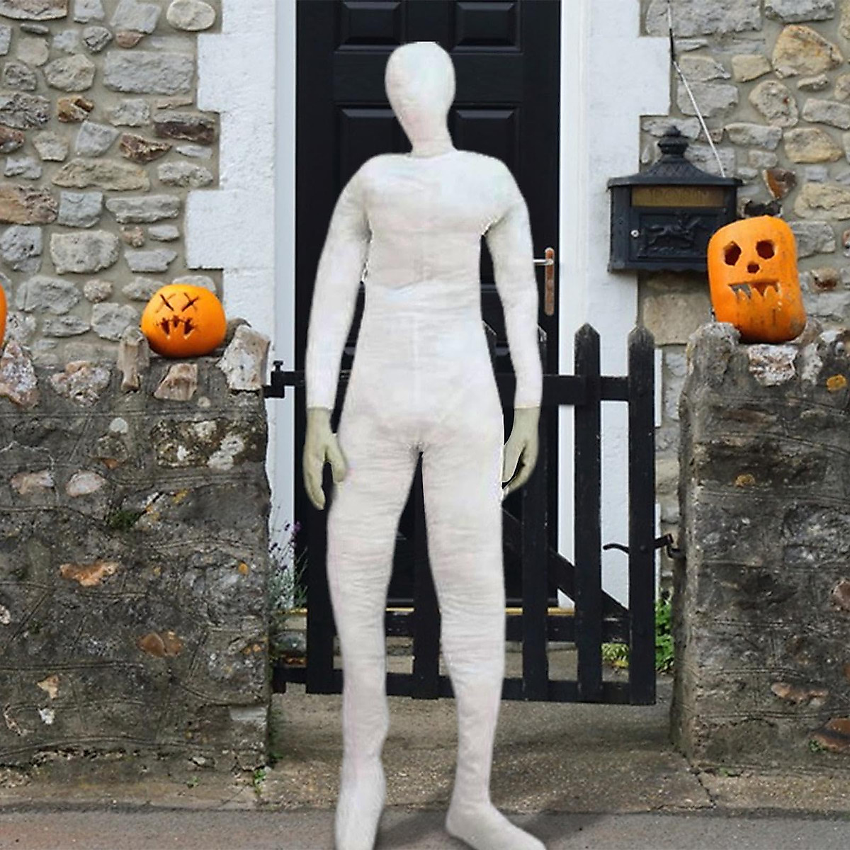Life Size Dummy Posable Haunted House Props Dummy 6 Ft Full Size with Hands Halloween Dummy Decor Stuffed Bendable Mannequin DIY Haunted House Halloween Prop