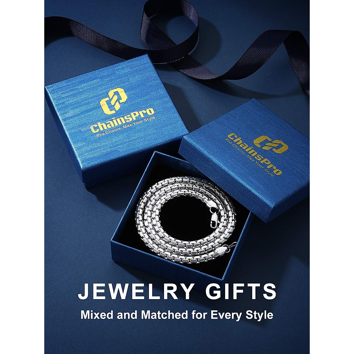 Man Chain Necklace Steel 28 inch Stainless Jewelry Gift