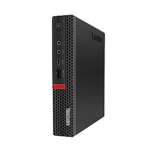 Lenovo ThinkCentre M720q Tiny Home and Business Desktop Black (Intel i5-8500T 6-Core, 32GB RAM, 256GB PCIe SSD, Intel UHD 630, 3xUSB 3.1, 1xHDMI, 2 Display Port (DP), Win 10 Pro) (Renewed)