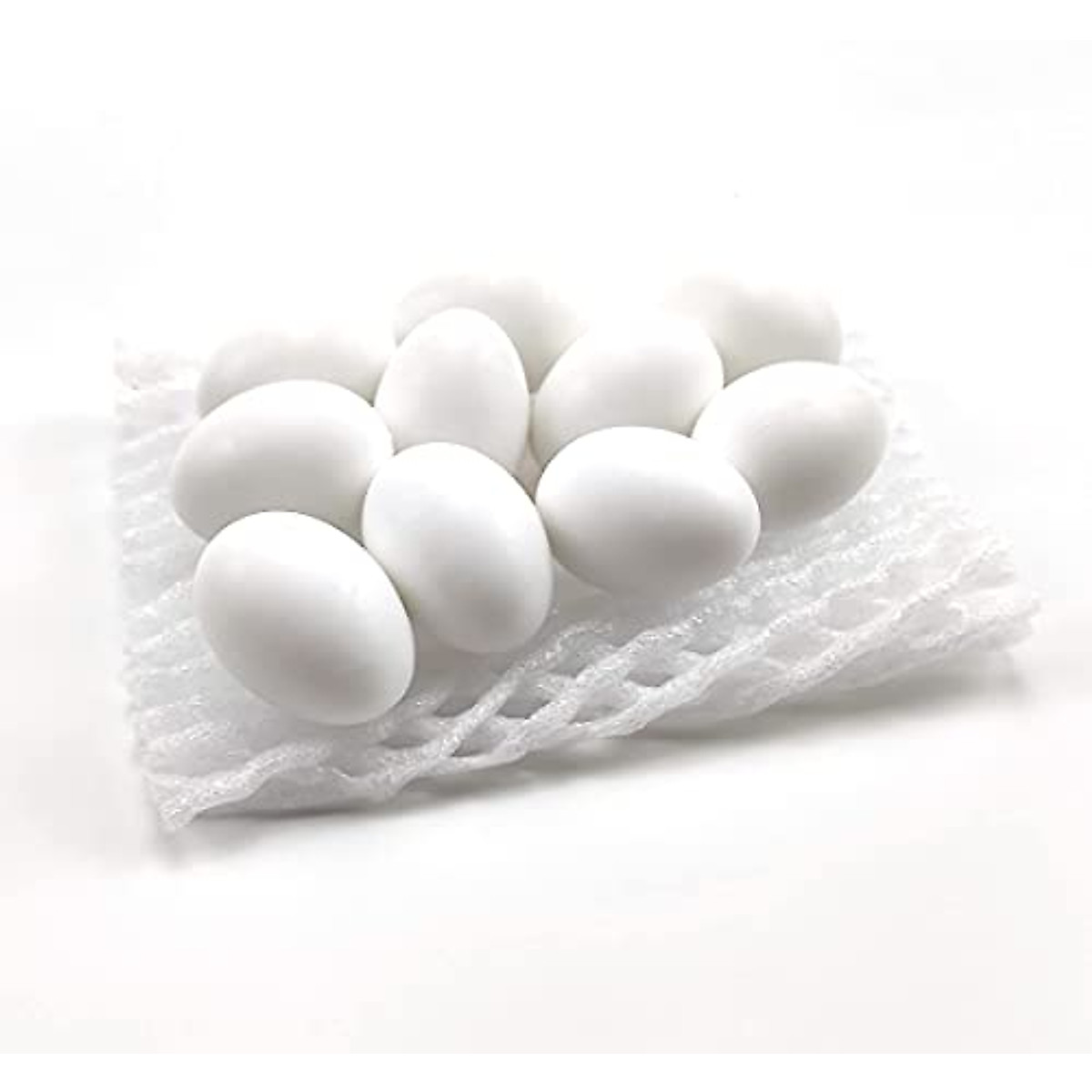 10 Pieces of Pigeon Eggs Simulation of Solid Plastic Pigeon Eggs for Pigeon Hatching Help Laying Pigeon Agricultural Tool Poultry