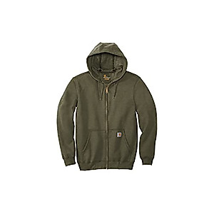 CarharttmensLoose Fit Midweight Full-Zip SweatshirtMossLarge