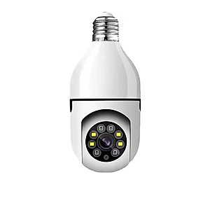 Light Bulb Security Camera, Full-HD 1080P 360 Degree Panoramic 2.4G Wireless WiFi Camera, with Infrared Night Vision & Motion Detection & 2-Way Audio Home Camera for Baby/Elder/Pet