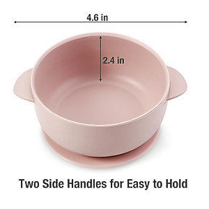 PandaEar Silicone Baby Feeding Set, Baby led Weaning Supplies, Infant Toddler Feeding Set with Silicone Baby Bib, Suction Plate and Bowl Set, Baby Cup, and First Stage Spoon