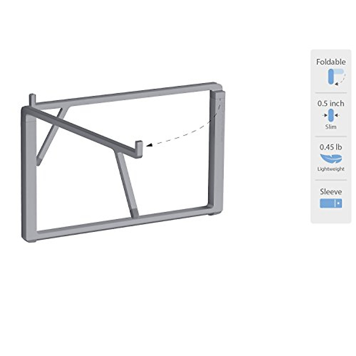 Rain Design 10085 Mbar Pro+ Foldable Laptop Stand - Space Gray