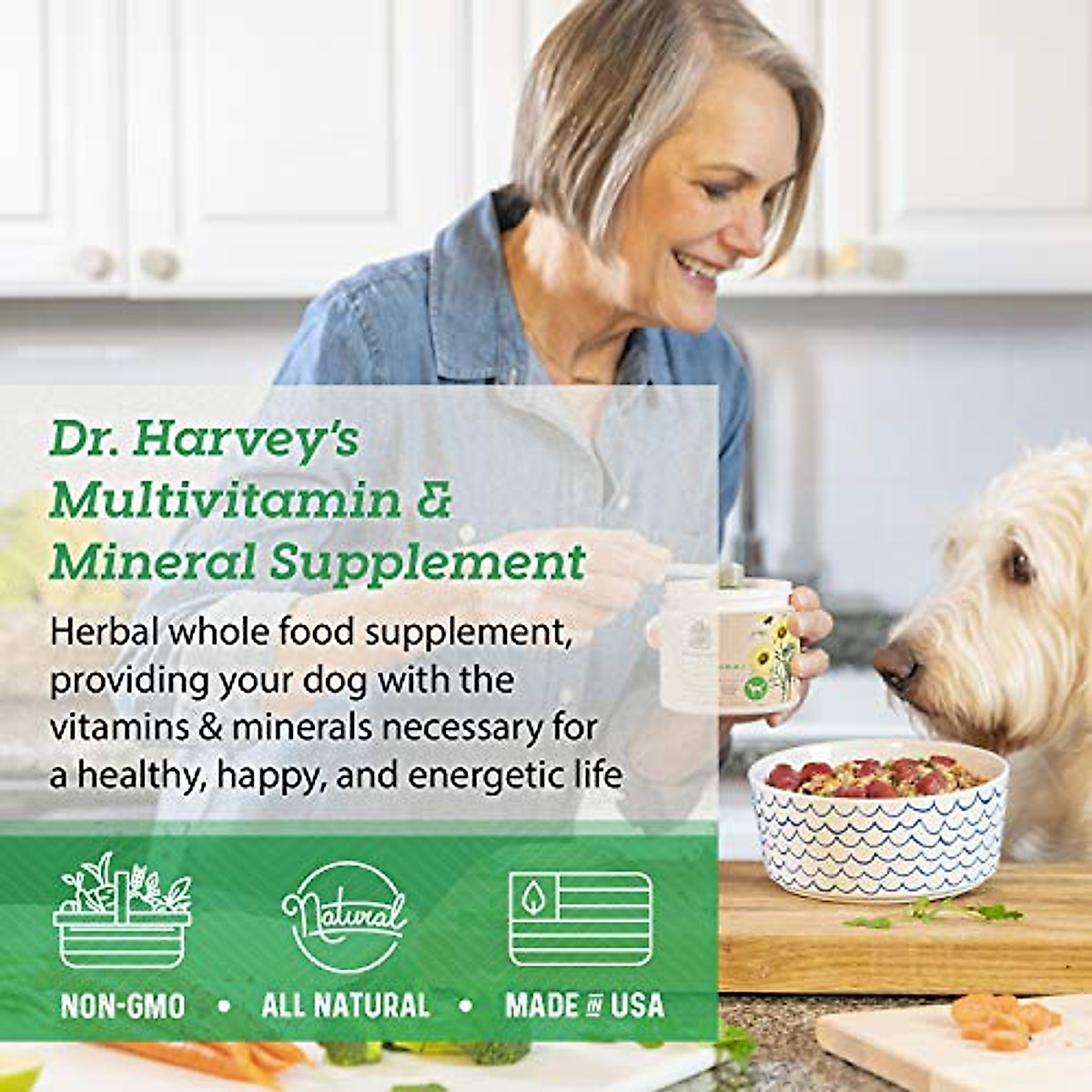 Dr. Harvey's Herbal Multi-Vitamin and Mineral Supplement for Dogs (7 Ounces)