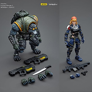 JOYTOY 1/18 Action Figure Infinity Model Figures Mecha Ariadna Equipe Mirage-5