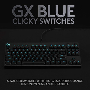 Logitech G Pro Wireless Gaming Mouse & G PRO Mechanical Gaming Keyboard, Ultra Portable Tenkeyless Design, Detachable Micro USB Cable, 16.8 Million Color LIGHTSYNC RGB Backlit Keys