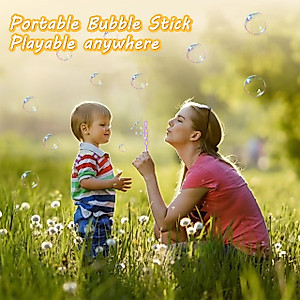 Birthday Carnival Bubble Makers Toy - 48 Pcs Dinosaur Bubble for Kids Celebration Stuffers Supplies, Bubbles Bulk for Spring Summer Outdoor Activity, Mini Bubble Wands Assortment Party Favors Present