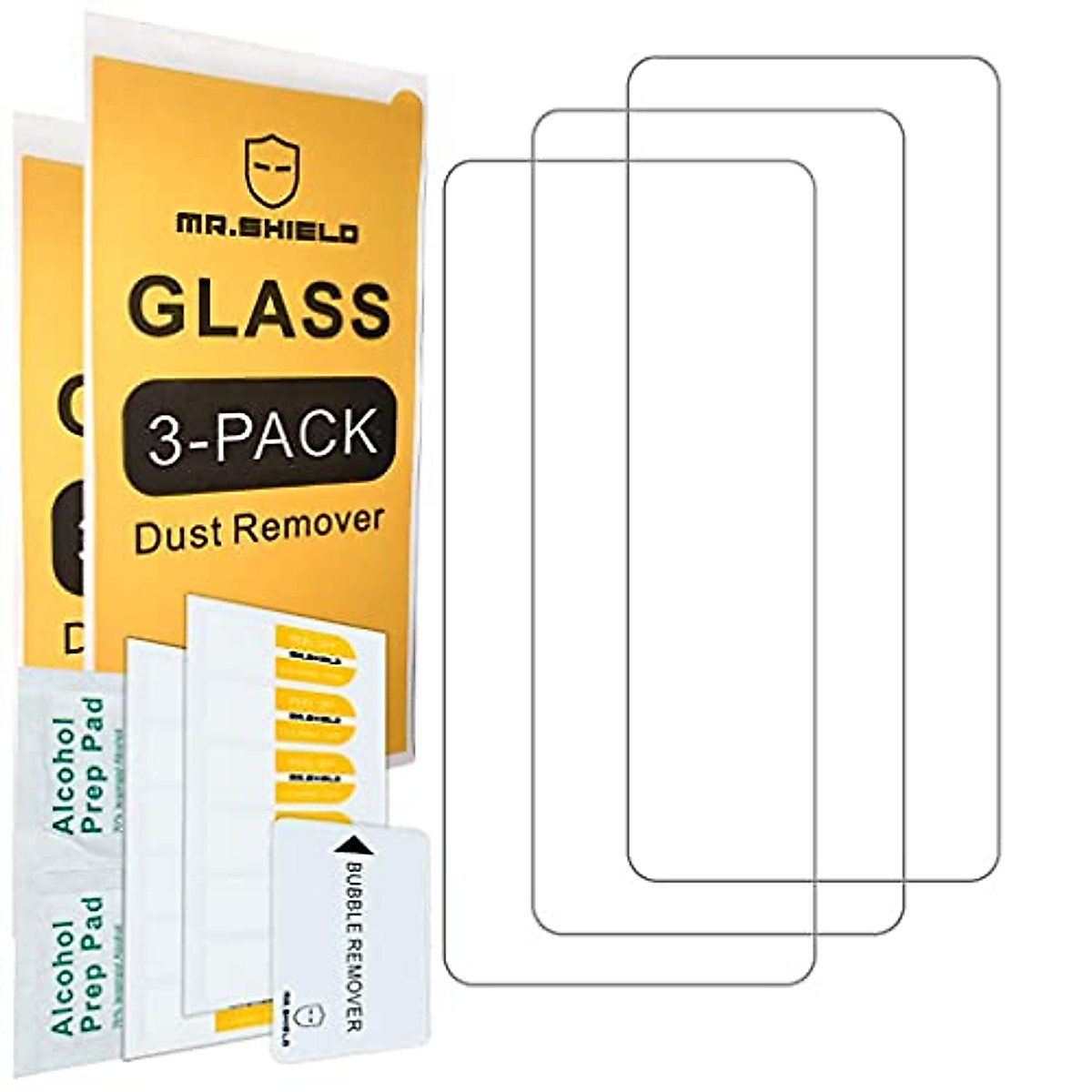 [3-Pack]-Mr.Shield Designed For Samsung Galaxy S21 5G (6.2 Inch) [Tempered Glass] Screen Protector [Japan Glass With 9H Hardness] with Lifetime Replacement