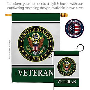 USA Decoration Army Veteran Garden Flag Armed Forces Rangers United State American Military Retire Official House Decoration Banner Small Yard Gift Double-Sided, 13"x 18.5", Made in USA