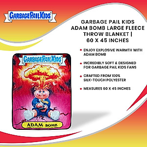 Fallout Vault Boy Large Fleece Blanket - Licensed Bethesda Merchandise - Novelty Video Game Throw And Home Accessory - Perfect Gaming Gift Birthdays, Holidays, House Warming Parties And More