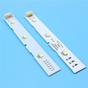 HMHAMA 2PCS Refrigerator Freezer LED light Board Compatible for Haier Refrigerators Front-door LED Light Board Replacement BCD-575WDBI 0064001827