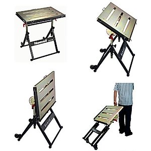 Strong Hand Tools Nomad Welding Table w/MagSpring Clamp & Mini Magnet Twin Pack