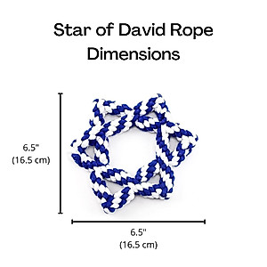 Midlee Star of David 6.5" Rope Dog Toy
