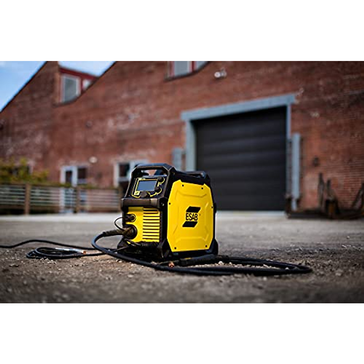 ESAB 0558102240 Rebel EMP 215IC Multi-Process MIG/TIG/Flux/Stick Welding System, sMIG Technology, 4.3" Screen, Victor Gas Regulator, TWECO Fusion 180 MIG Gun, TIG Torch and Electrode Holder