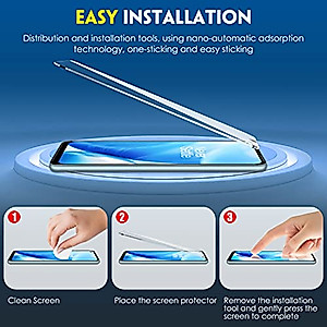 UniqueMe [2+2 Pack] Compatible with OnePlus Nord N200 5G Screen Protector Tempered Glass and Camera Lens Protector [Case Friendly][Anti-Scratch]