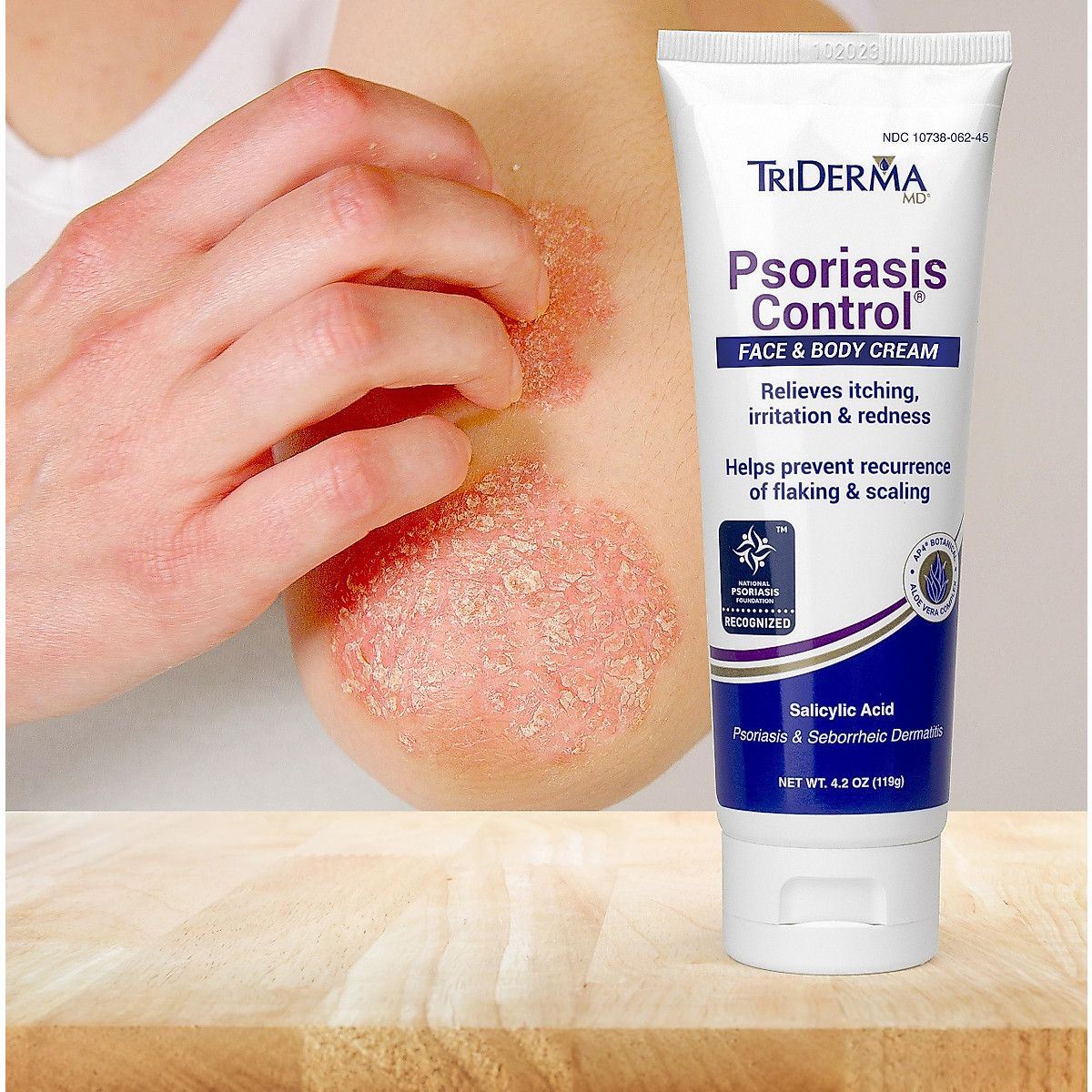 TriDerma Psoriasis Control Face and Body Cream, 4.2 Ounces