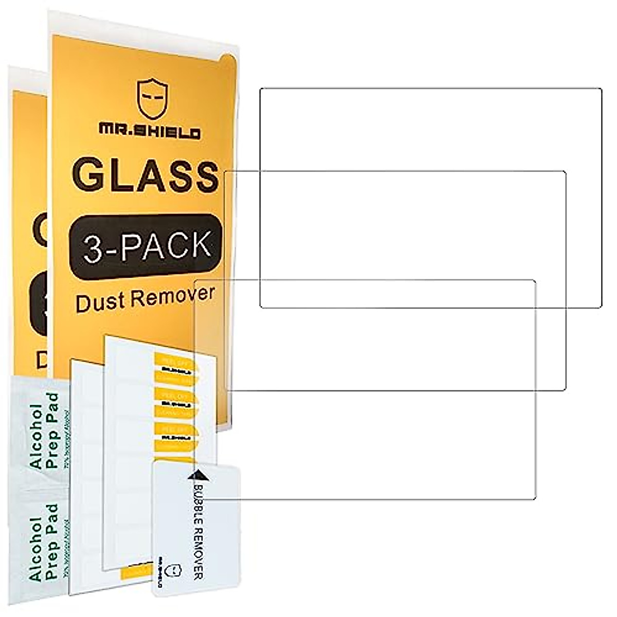 Mr.Shield [3-Pack] Screen Protector For ASUS Rog Ally [Upgrade Maximum Cover Screen Version] [Tempered Glass] [Japan Glass with 9H Hardness] Screen Protector with Lifetime Replacement