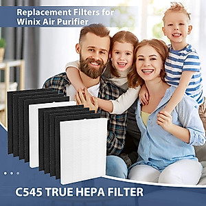 C545 Replacement HEPA Filters Compatible with Winix C545 Air Cleaner Purifier, Ture HEPA Filter S, Part number 1712-0096-00