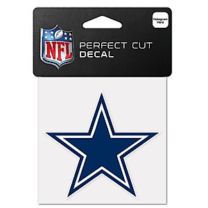 Wincraft NFL Dallas Cowboys Decal4x4 Perfect Cut Color Decal, Team Colors, One Size