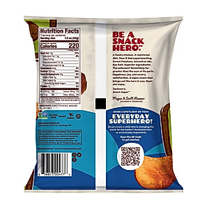 Jackson’s Sweet Potato Kettle Chips with Sea Salt made with Premium Avocado Oil (1.5 oz, Pack of 10) - Allergen-friendly, Gluten Free, Peanut Free, Vegan, Paleo Friendly - Shark Tank Product