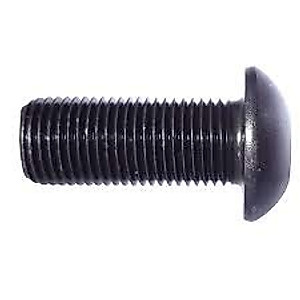 3/8"-24 x 1-1/2" Button Head Socket Cap Screw, Allen Socket Drive, Black Oxide, Alloy Steel, Full Thread - Quantity 10 - by Fastener Depot, LLC