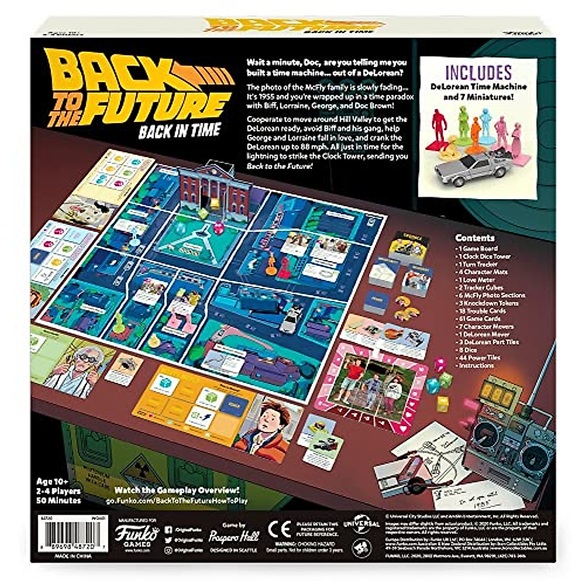 Funko Back to The Future - Back in Time Board Game for 2 - 4 players