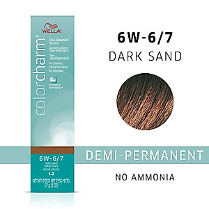 WELLA Color Charm Demi Permanent Hair Color 6W Dark Sand, DISCO