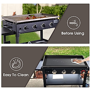 Griddle Buddy Grill Mat for Blackstone 28 Inch Griddle, Heavy Duty Silicone Griddle Mat, High-Wall Design, All Season Cooking Protective Mat, Shields from Rodents, Debris, Rust, Reusable (28 Inch)