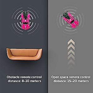 VATOS Remote Control Car, 1:24 Scale Kids Mini RC Car with LED Lights and Spray Effect, 27Mhz RC Racing Electric Car Toys for 3 4 5 6 7 8-12 Years Boys Girls Birthday, Party