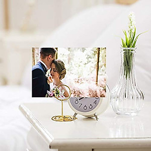 Toncoo 24 Pcs Premium Mini Table Number Holders and 24 Pcs Place Cards with Gold Foil Border, Place Card Holder, Table Sign Stand, Photo Picture Holders for Centerpieces, Wedding, Party, Birthday