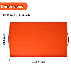 Silicone Mat Cover for Blackstone Griddle 36 Inch, Burly Grill 36" Griddle Mat All Season Cooking Surface Protective Cover Heavy Duty Reusable Food Grade Silicone Mats for Blackstone Grill Flat Top