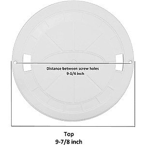 DDV Exact Replacement Skimmer Deck Lid Cover for Hayward Swimming Pool SPX1070C SP1070C Lid Direct Replacement for Hayward SP1070, SP1071, and SP10712S Pool Skimmer Cover Models