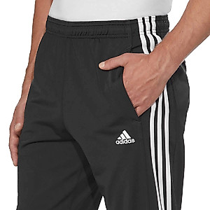 adidas Essential Tricot Zip Pants for Men, Black, Medium