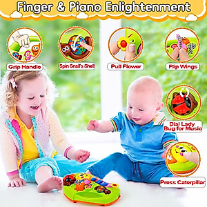 Baby Piano Toy Baby Toys 6 to 12 Months Infant Toys Baby Musical Toys Sensory Toys Light Up Toys for 1 Year Old Newborn Infant Toys 6-12 Months Toddler Piano Toy Xmas Birthday Gifts Girl Toys for Boys